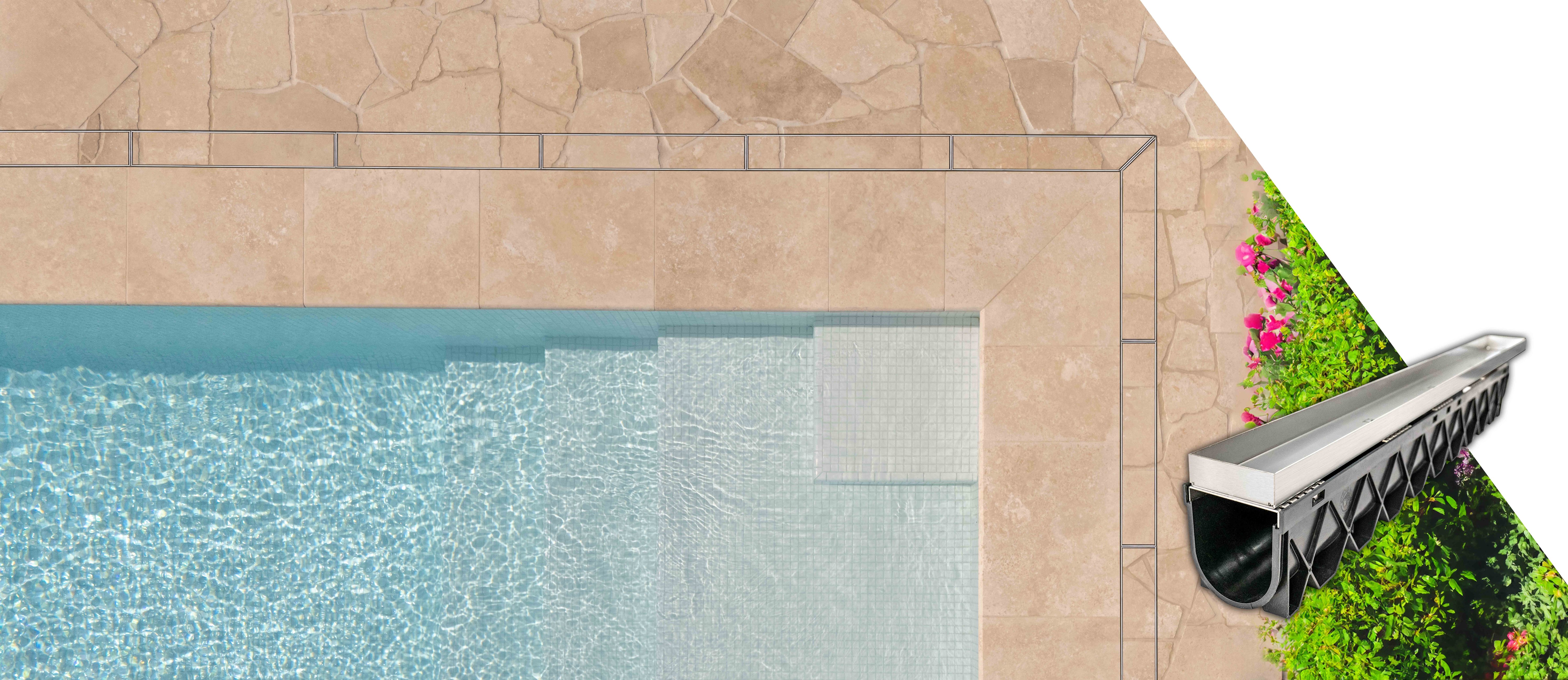 Concealed Linear Drain Covers | External Drainage | HIDE Skimmer Lids